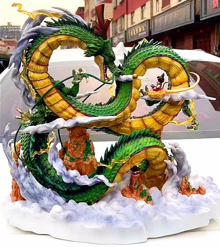 Dragon Ball Z Shen Long Shenrong and Kid Goku PVC Statue Figure Vegeta ...