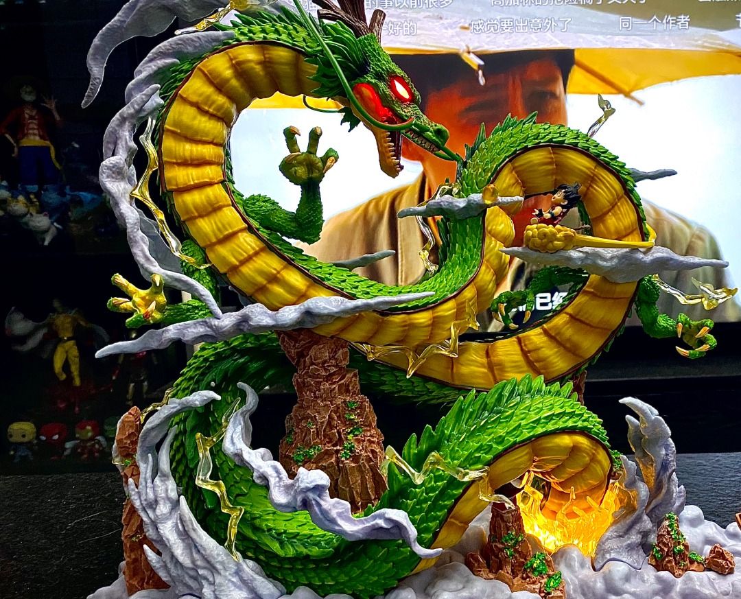 Dragon Ball Z Shen Long Shenrong and Kid Goku PVC Statue Figure Vegeta ...