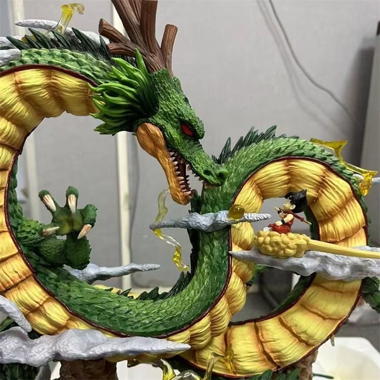 Dragon Ball Z Shen Long Shenrong and Kid Goku PVC Statue Figure Vegeta ...