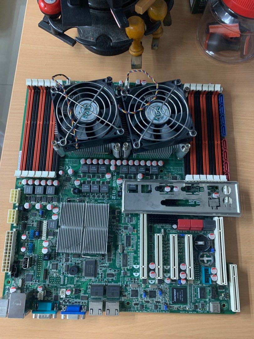 Dual Xeon Motherboard + 2units x5675 processors + coolers, Computers ...