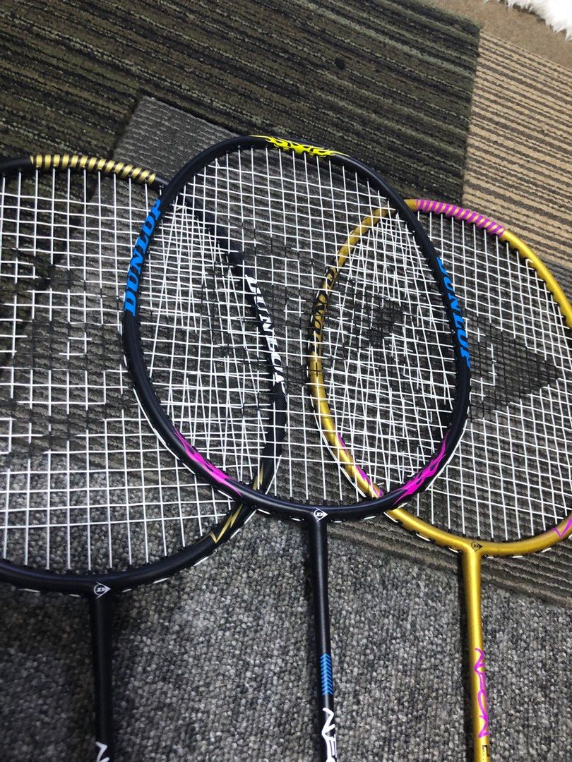 DUNLOP neon with grip tape slightly use ,makinis pa sold per pair ...