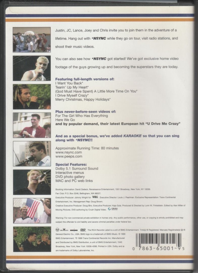 DVD: NSYNC - *N The Mix The Official Home DVD, Hobbies & Toys, Music ...