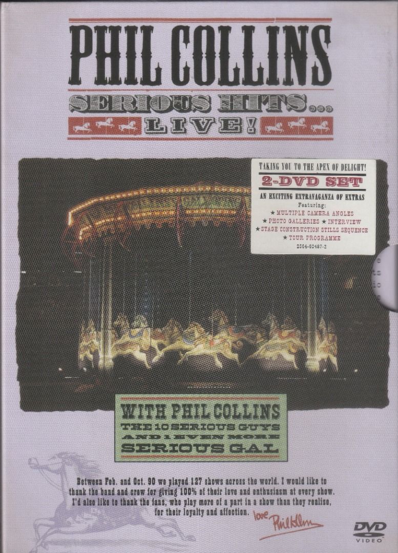 DVD: PHIL COLLINS Serious Hits … Live (2-DVD Set) PAL, Hobbies & Toys ...