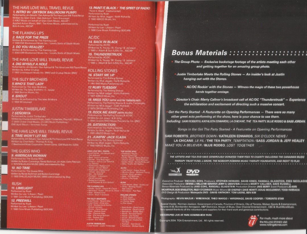 DVD: TORONTO ROCKS The Ultimate Concert Line Up (PAL), Hobbies & Toys ...