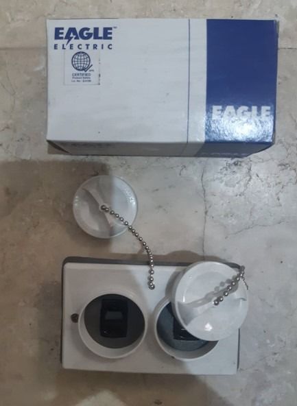 Eagle Weatherproof Outlet / Outdoor Outlet Socket with Cover / 2 Gang ...