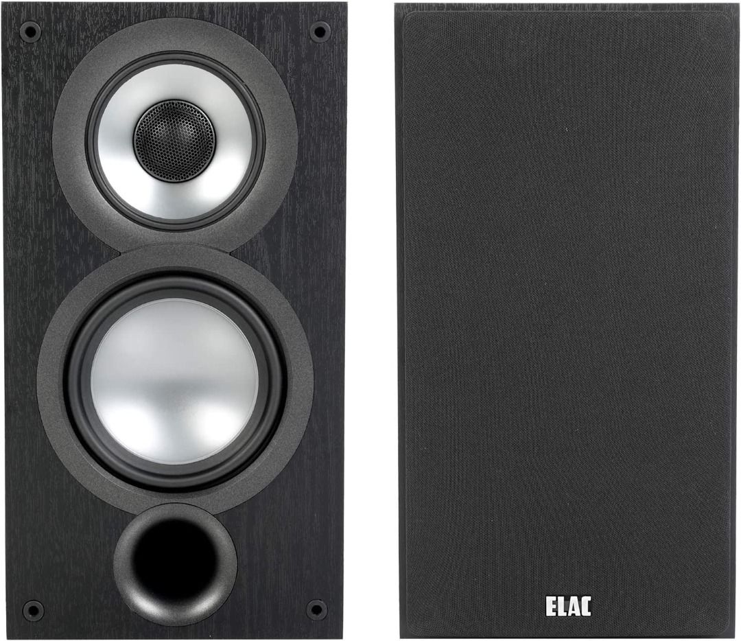 ELAC Uni-Fi 2.0 UB52 Bookshelf Speakers (Pair), Black (UB52-BK), Audio ...