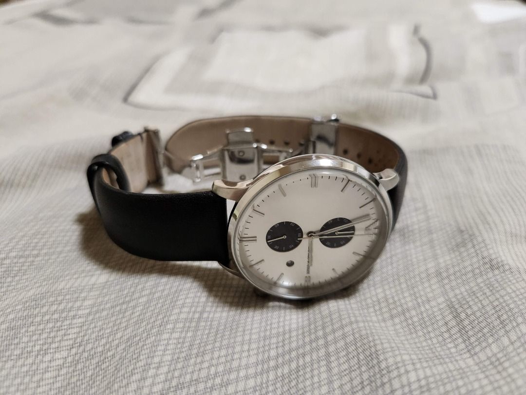 Emporio Armani Leather Watch AR0385, Luxury, Watches on Carousell