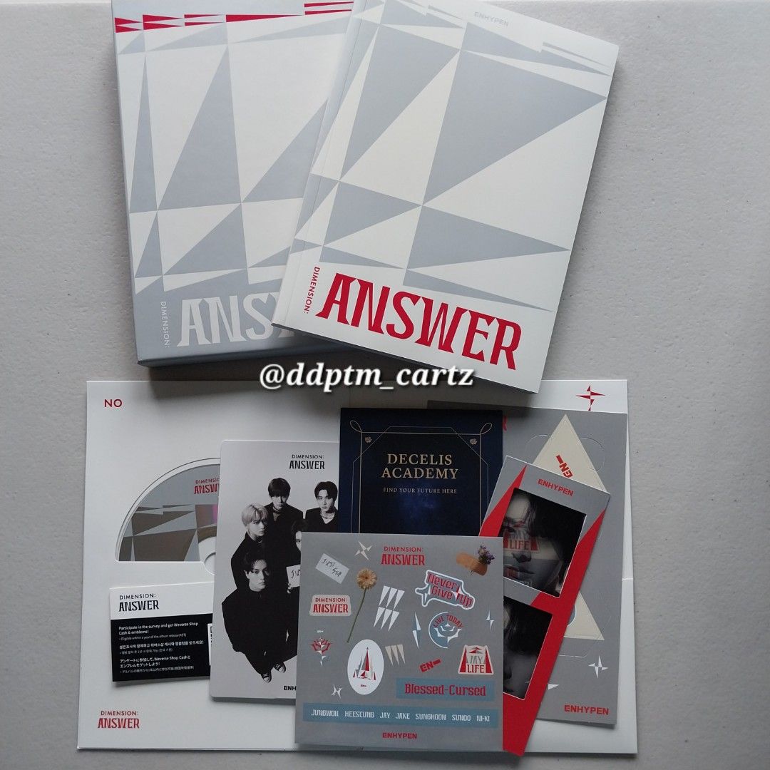 Enhypen Dimension Answer NO Album Unsealed, Hobbies & Toys, Memorabilia ...