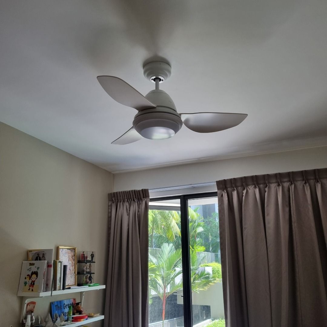 FANCO B-STAR DC Motor Ceiling Fan with 3 Tone LED Light Kit, Furniture ...