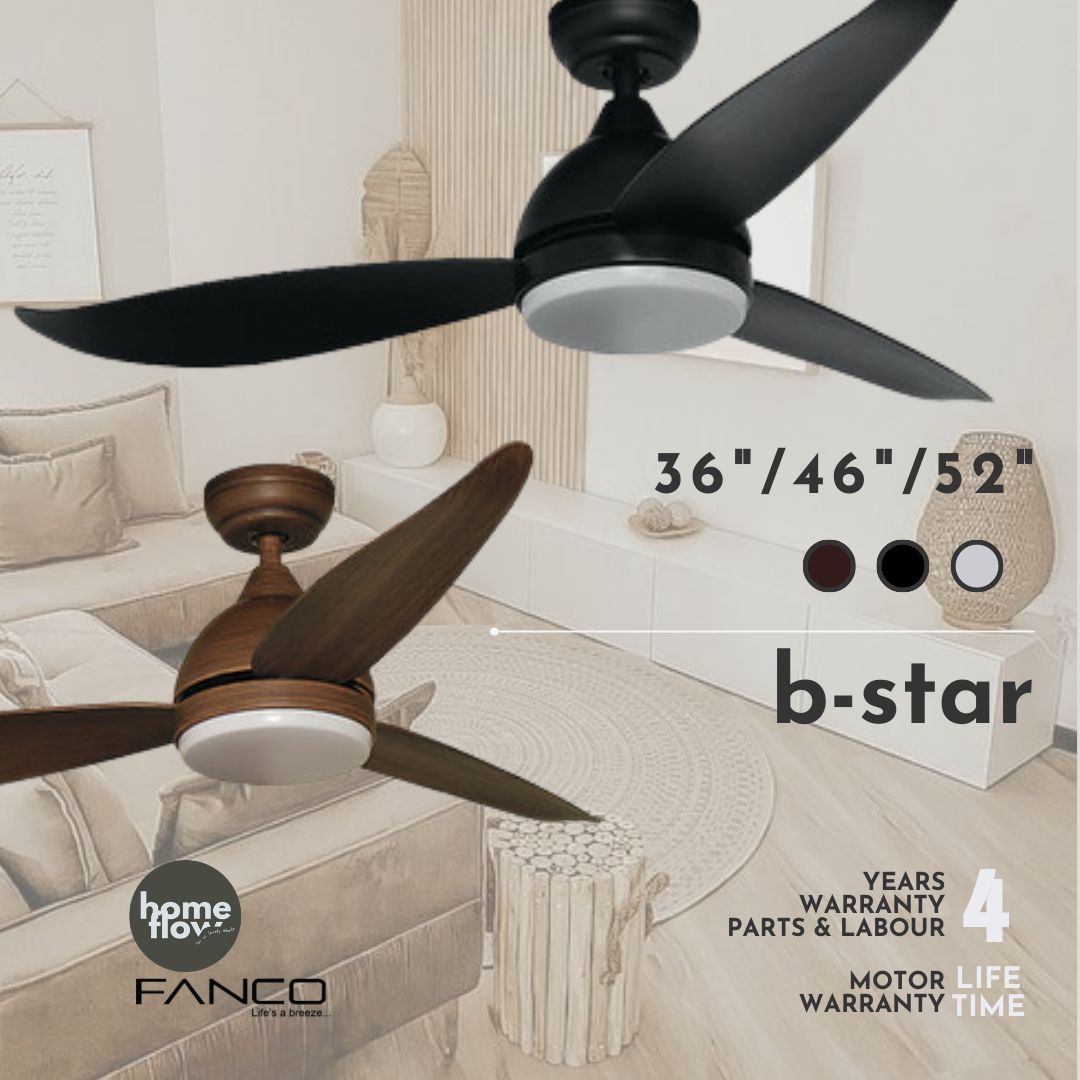 Fanco B-Star/ F-Star STAR Ceiling Fan, Furniture & Home Living ...