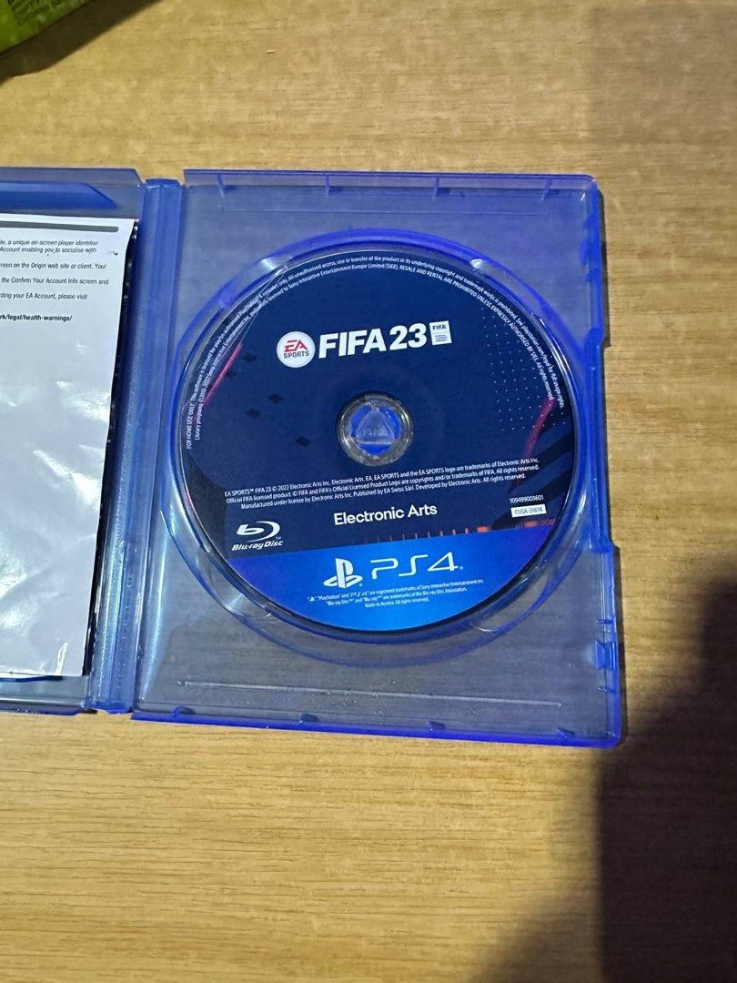 FIFA 23 PS4 game (got box, no front cover), Video Gaming, Video Games, PlayStation on Carousell