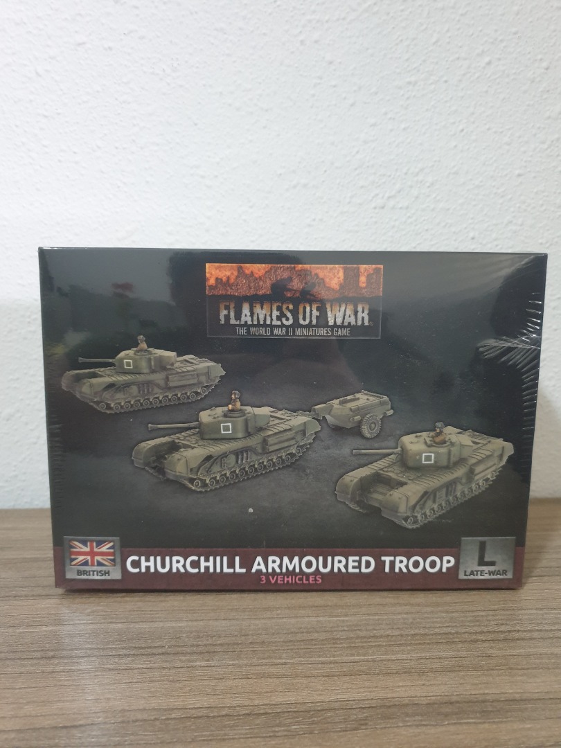 Flames Of War WW2 - BBX56 Churchill Armoured Troop (Plastic), Hobbies ...