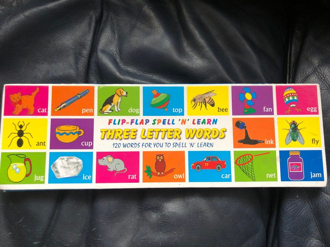 Flip Flap Spell And Learn Three Letter Words on Carousell