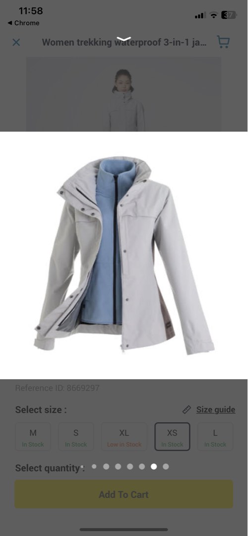 Forclaz Winter down jacket 3 in 1 waterproof jacket with detachable fleece jacket decathlon ...