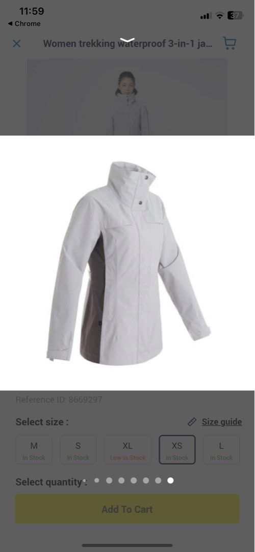 Forclaz Winter down jacket 3 in 1 waterproof jacket with detachable ...