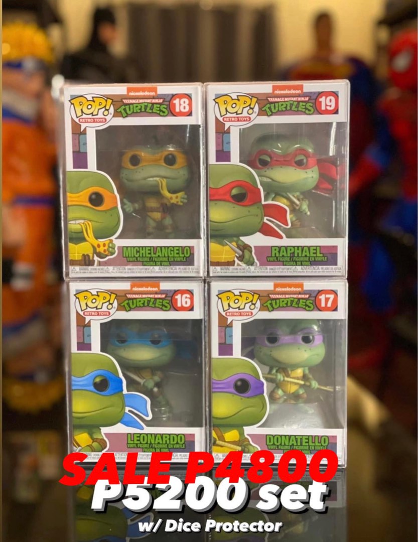 FUNKO POP TMNT NINJA TURTLES, Hobbies & Toys, Toys & Games on Carousell