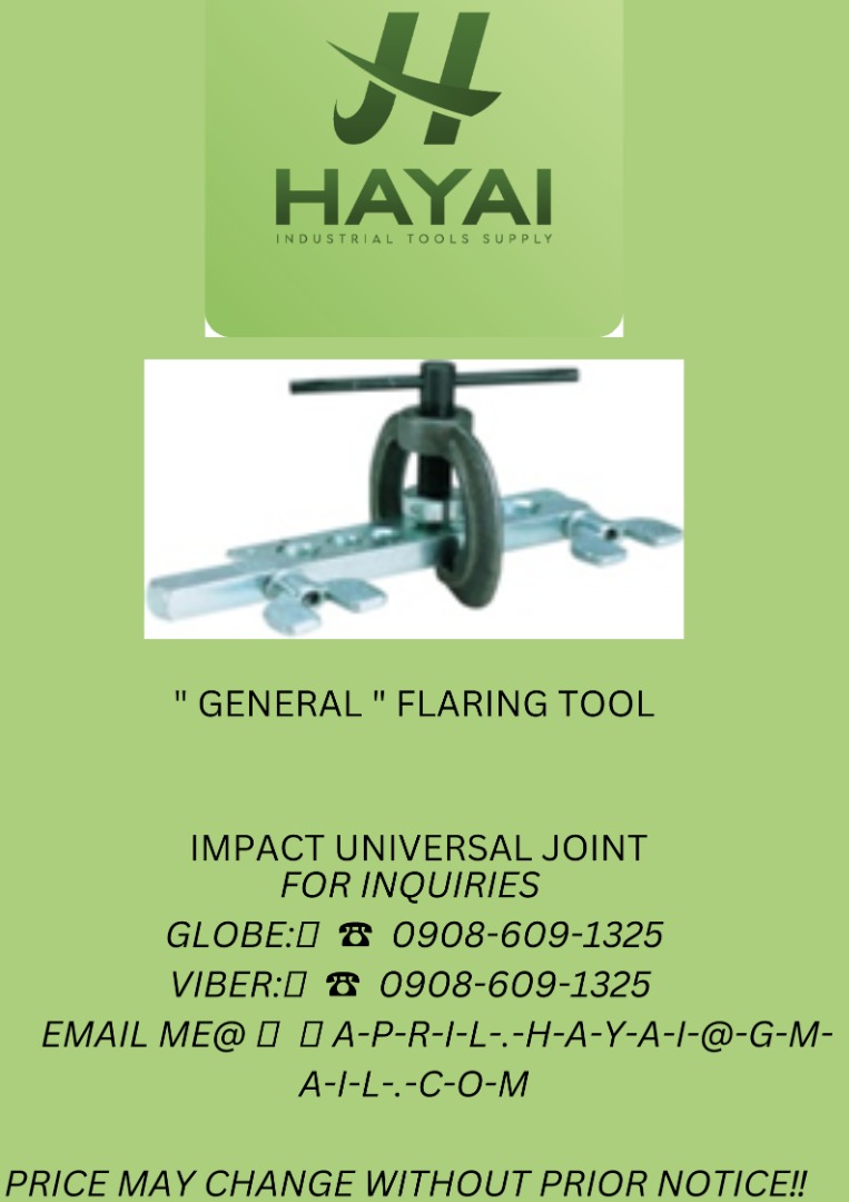 GENERAL FLARING TOOL, Commercial & Industrial, Construction Tools ...