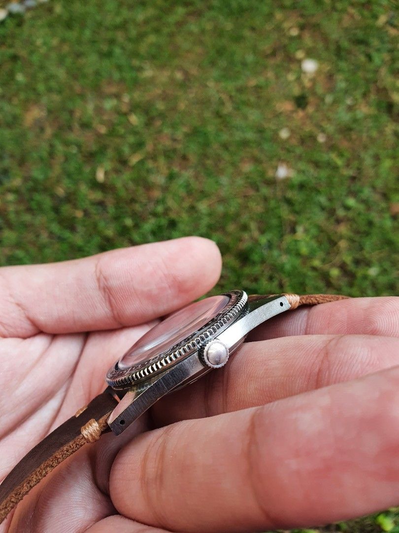 German Serviced! Vintage Helbros Skin/skinny diver machanical faded ...