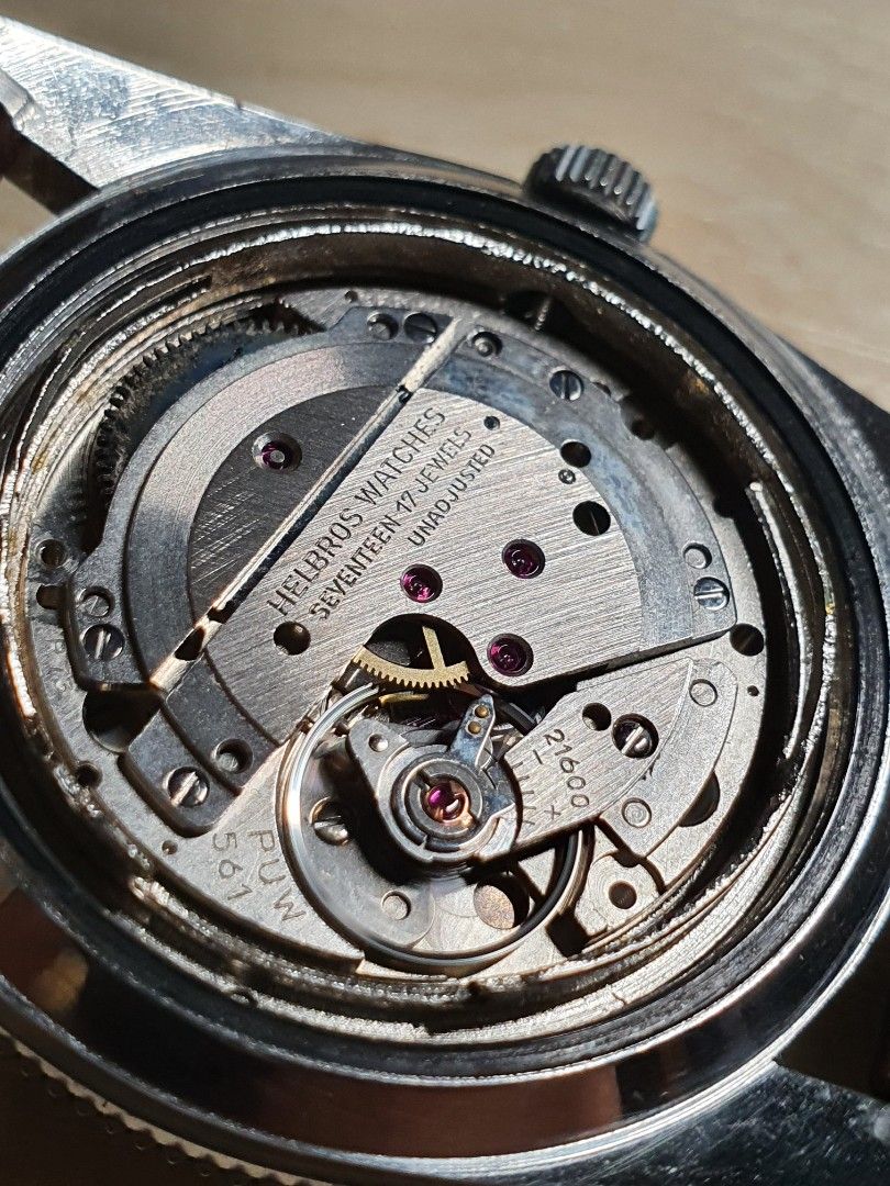 German Serviced! Vintage Helbros Invincible Skin/skinny diver ...