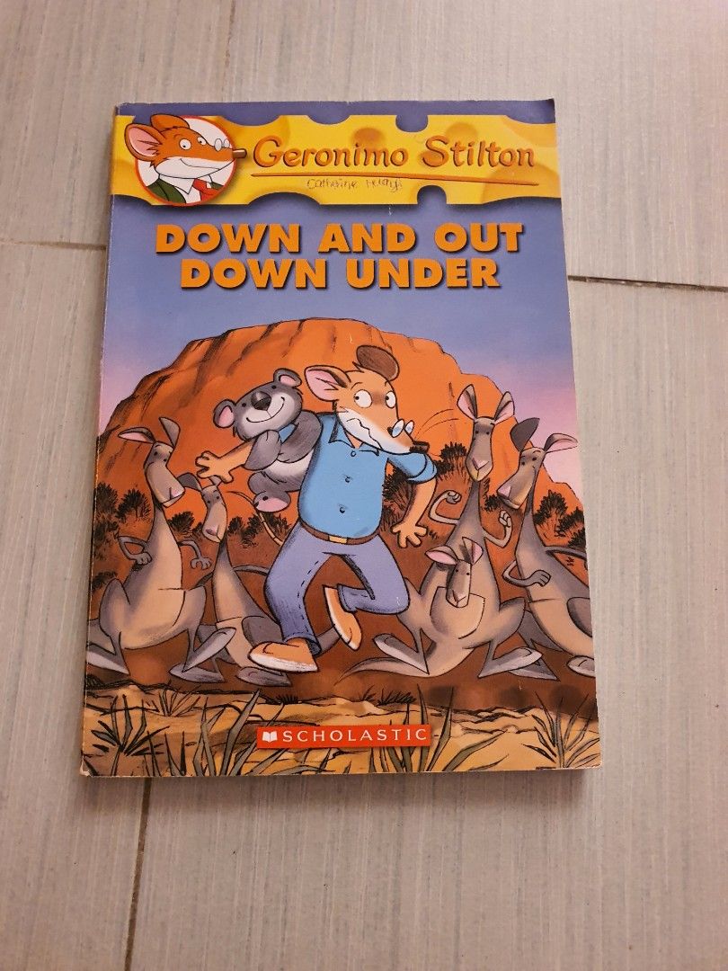Geronimo Stilton Books, down and out down under,I'm not a super mouse ...