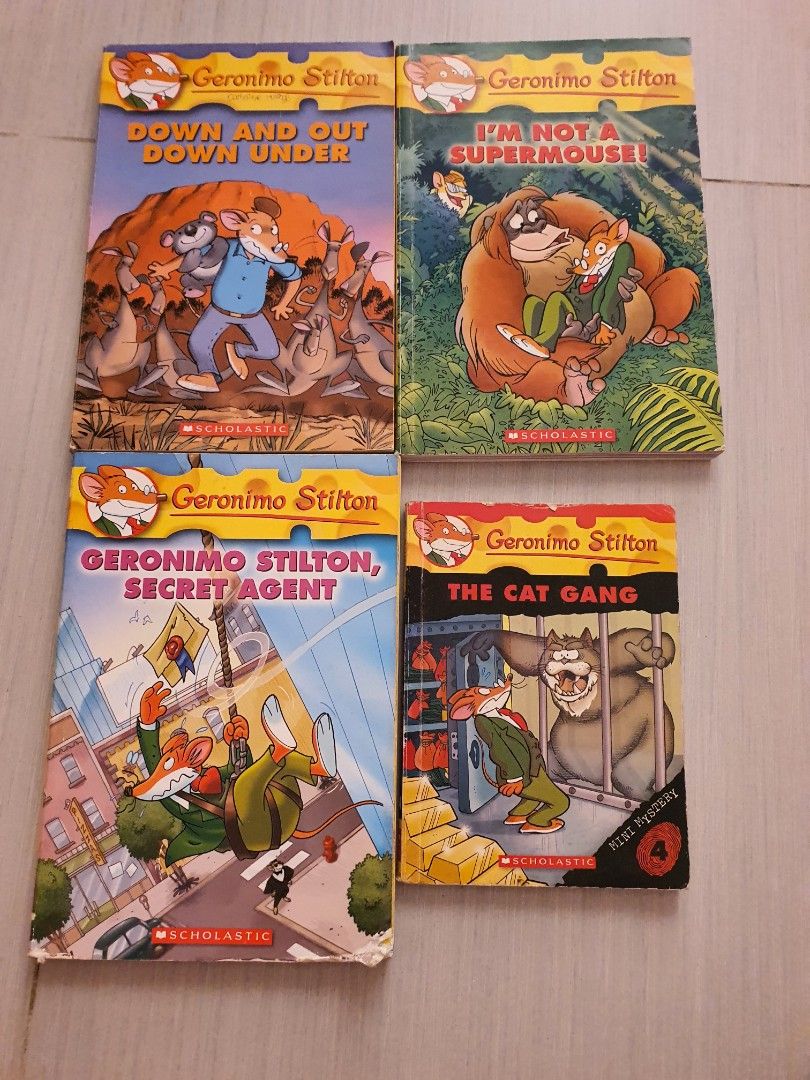 Geronimo Stilton Books, down and out down under,I'm not a super mouse ...