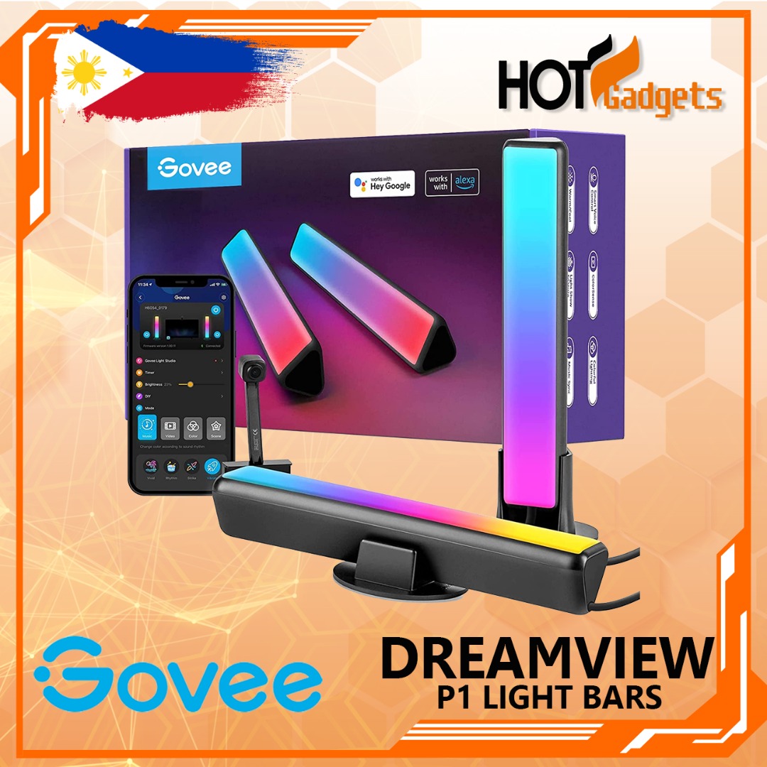 Govee Flow Pro Dreamview P1 Light Bar GRBIC Ambient Lighting works with ...