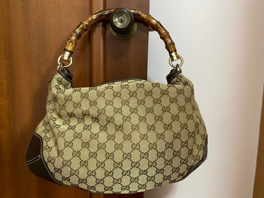 Gucci Hobo in Bamboo Handle and leather strap, Like New!!, Luxury, Bags ...