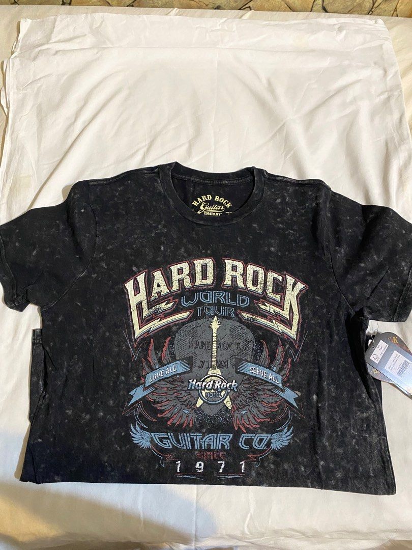 Hard Rock World Tour, Men's Fashion, Tops & Sets, Tshirts & Polo Shirts on Carousell