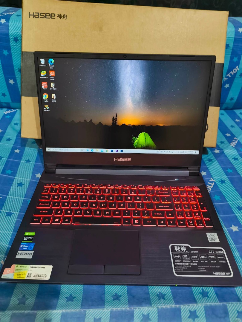 RUSH Hasee Gaming Laptop Intel Core I7-10750H/GTX 1650Ti/8GB/512GB/144hz, Computers & Tech ...