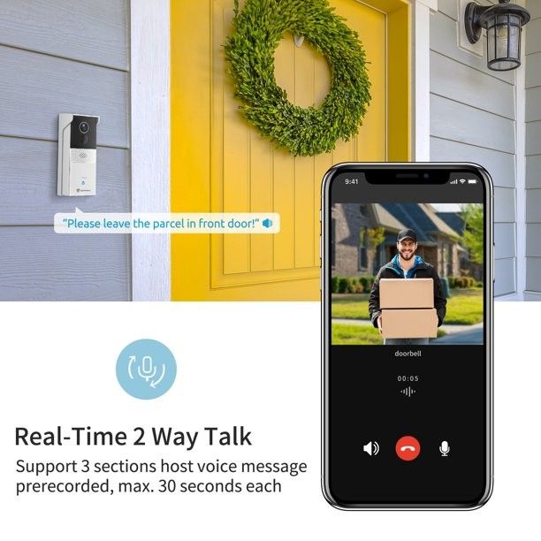 HeimVision HMB1 Smart Security Camera,Wi-Fi Video Doorbell Camera ...