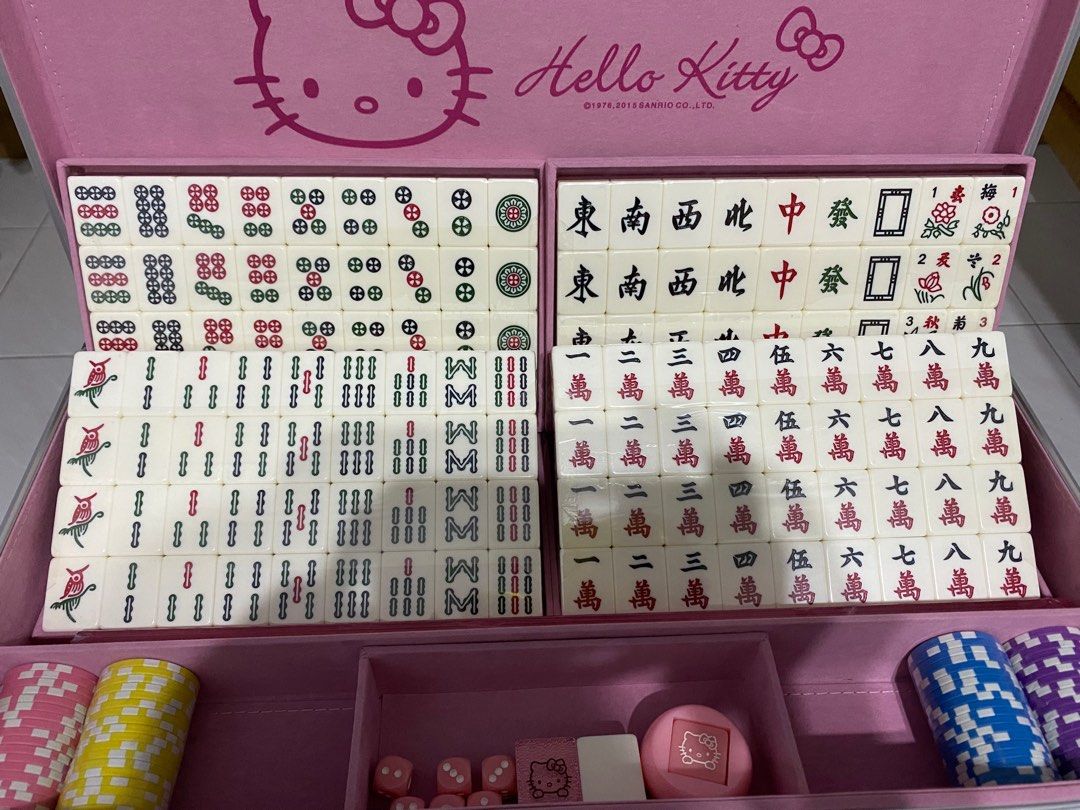 Hello Kitty Taiwan Mahjong Set, Hobbies & Toys, Toys & Games on Carousell