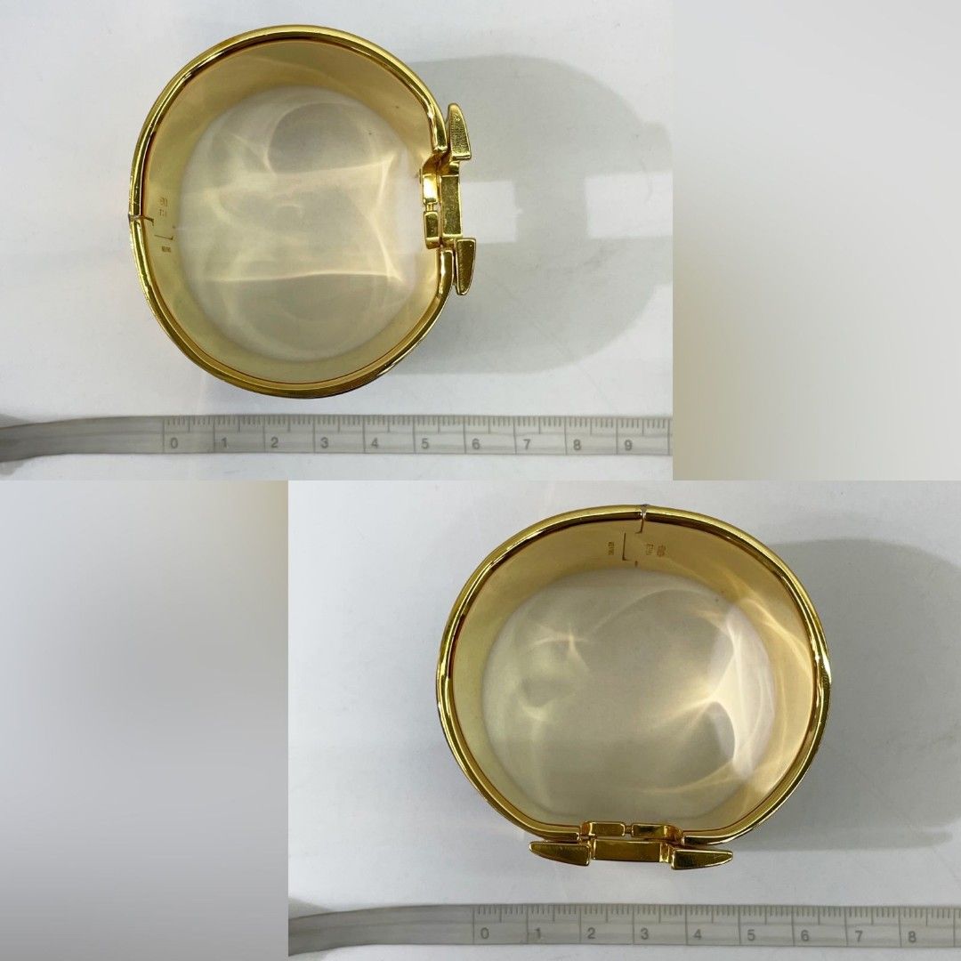 Hermes GHW Noir Extra Wide Clic Clac, Women's Fashion, Watches ...