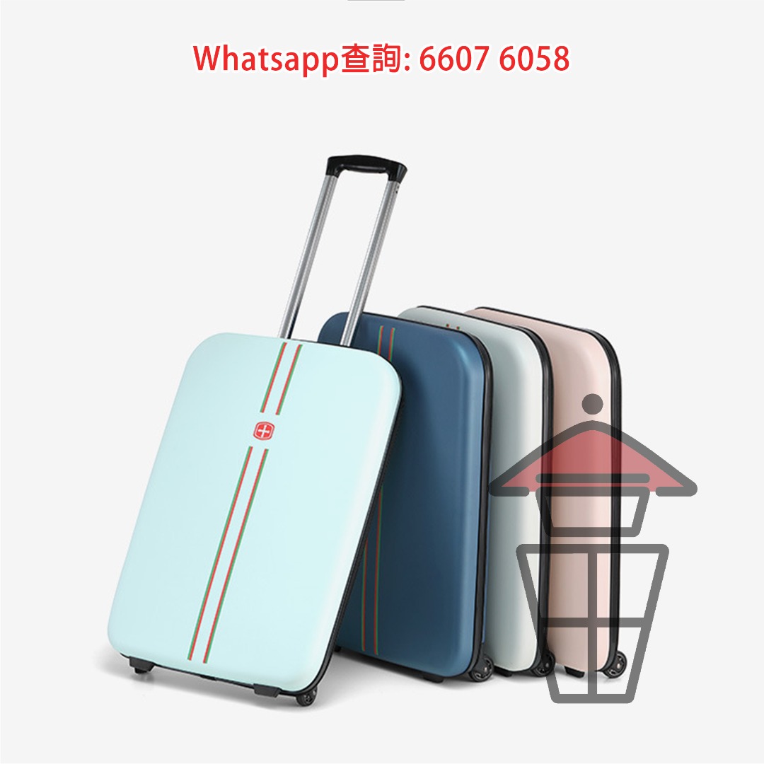 HH033 風琴式輕便拉桿帶轆行李箱/喼 Foldable Suitcase 防刮磨沙外層 輕易摺合 登機手提行李大小轉設 容積35L/37L ...
