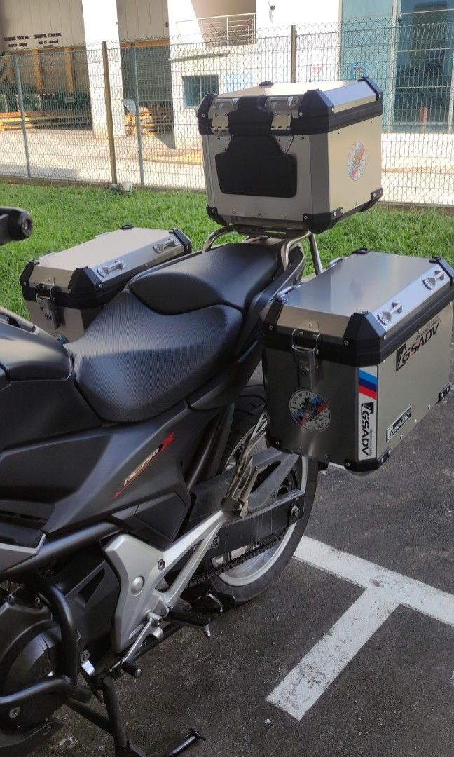 Honda NC750X touring box set, Motorcycles, Motorcycle Accessories on ...