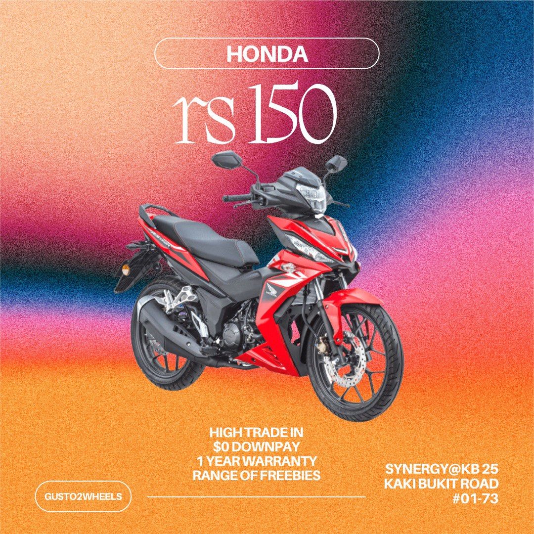 HONDA RS150, Motorcycles, Motorcycles for Sale, Class 2B on Carousell