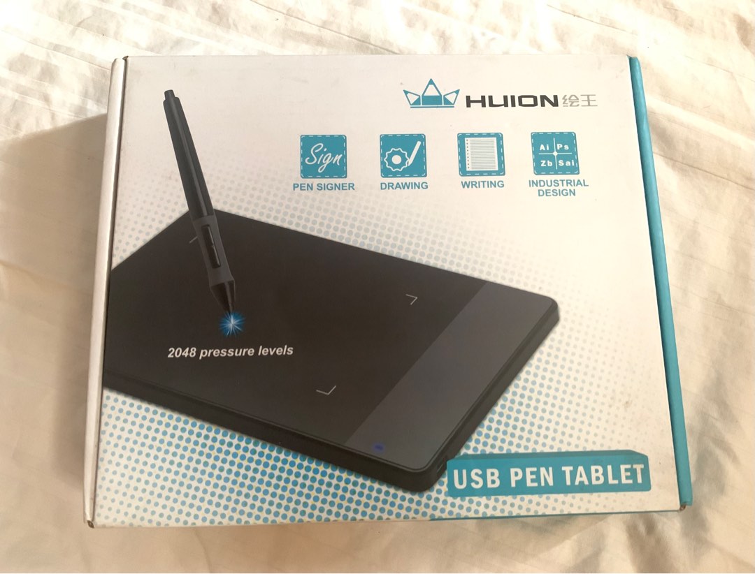 HUION 4 x 2.23 Inches OSU Tablet Graphics Drawing Pen Tablet - 420H ...