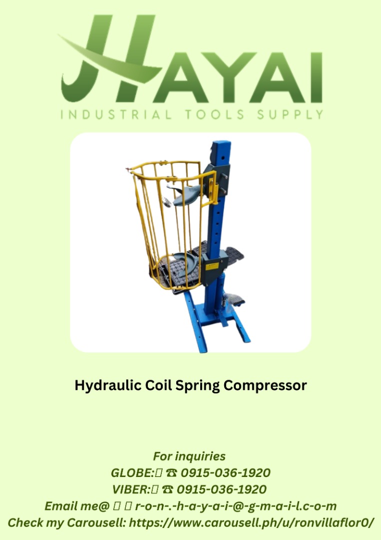 Hydraulic Coil Spring Compressor, Commercial & Industrial, Construction ...