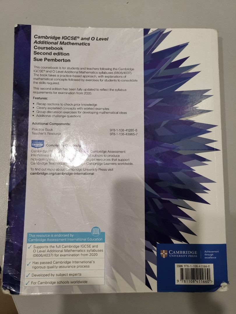 Igcse Add Maths Hobbies And Toys Books And Magazines Textbooks On Carousell