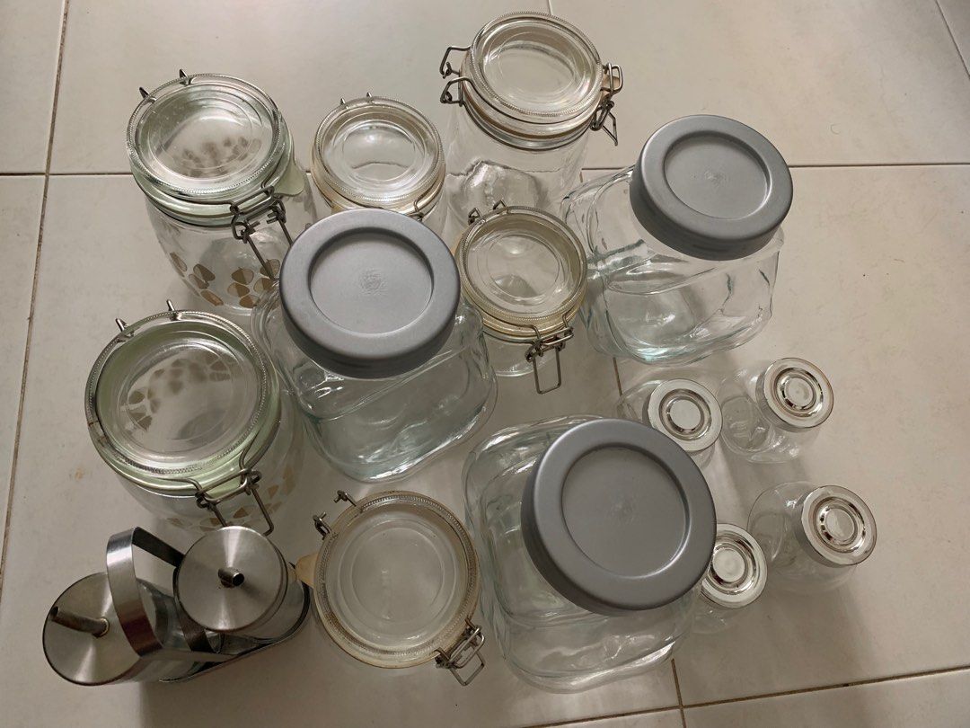 IKEA glass jars, Furniture & Home Living, Kitchenware & Tableware, Food ...