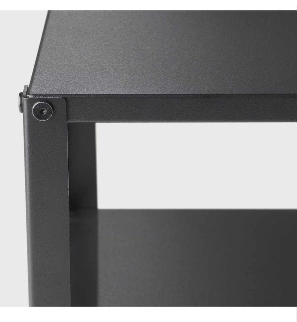 IKEA KNARREVIK Bedside table, black, 37x28 cm, Furniture & Home Living ...