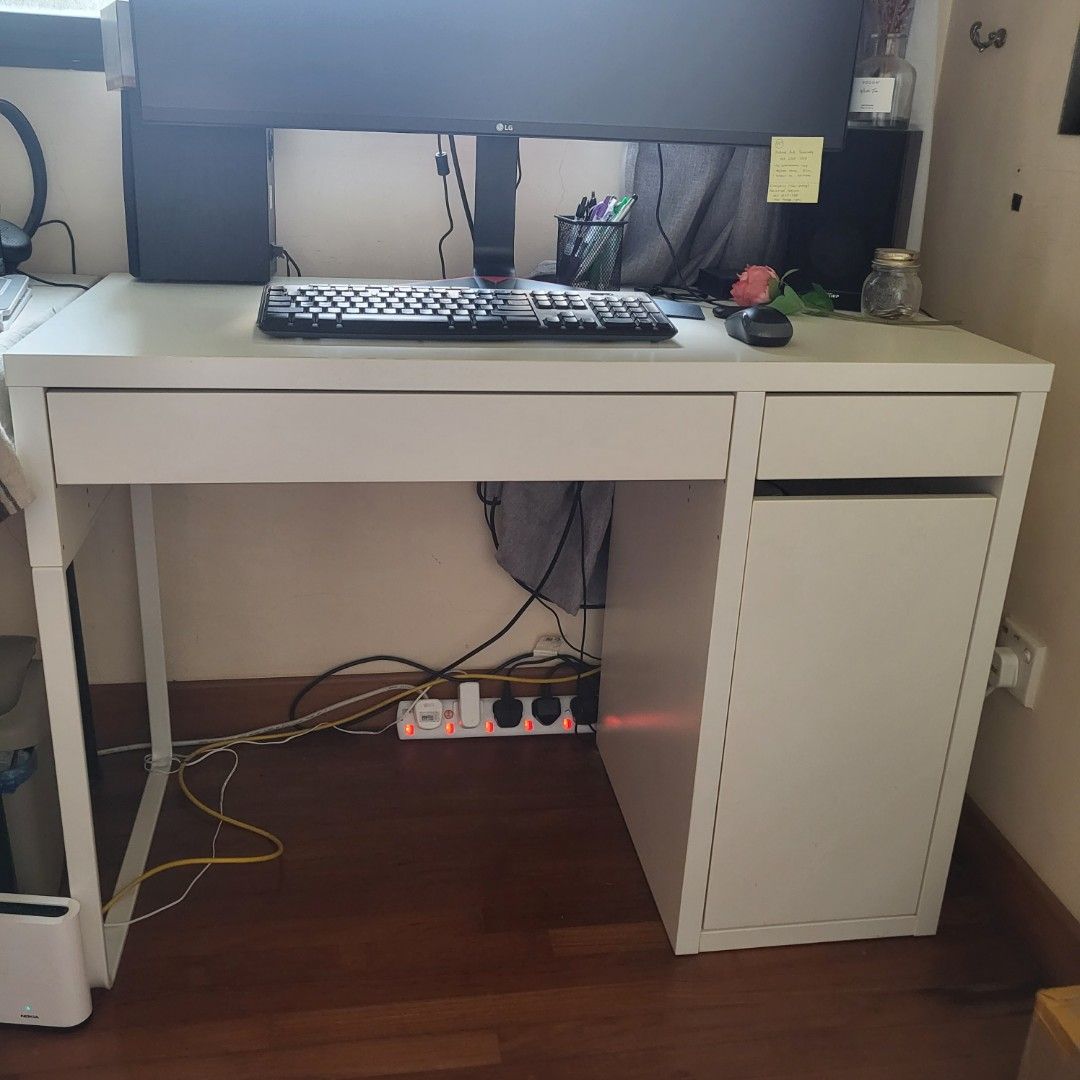 IKEA Micke Desk, Furniture & Home Living, Furniture, Tables & Sets on ...
