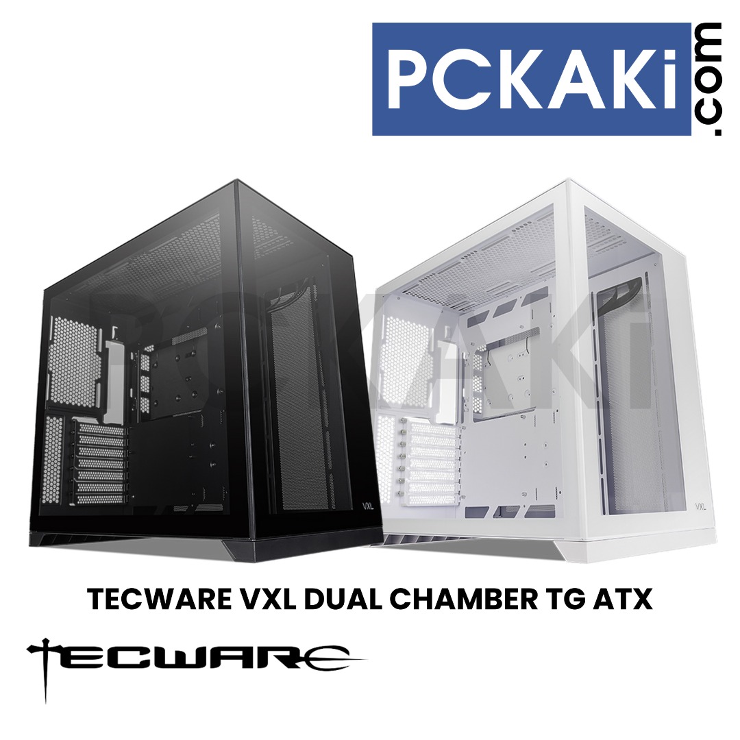 [IN STOCK] TECWARE VXL TEMPERED GLASS DUAL CHAMBER ATX CASE, Computers ...