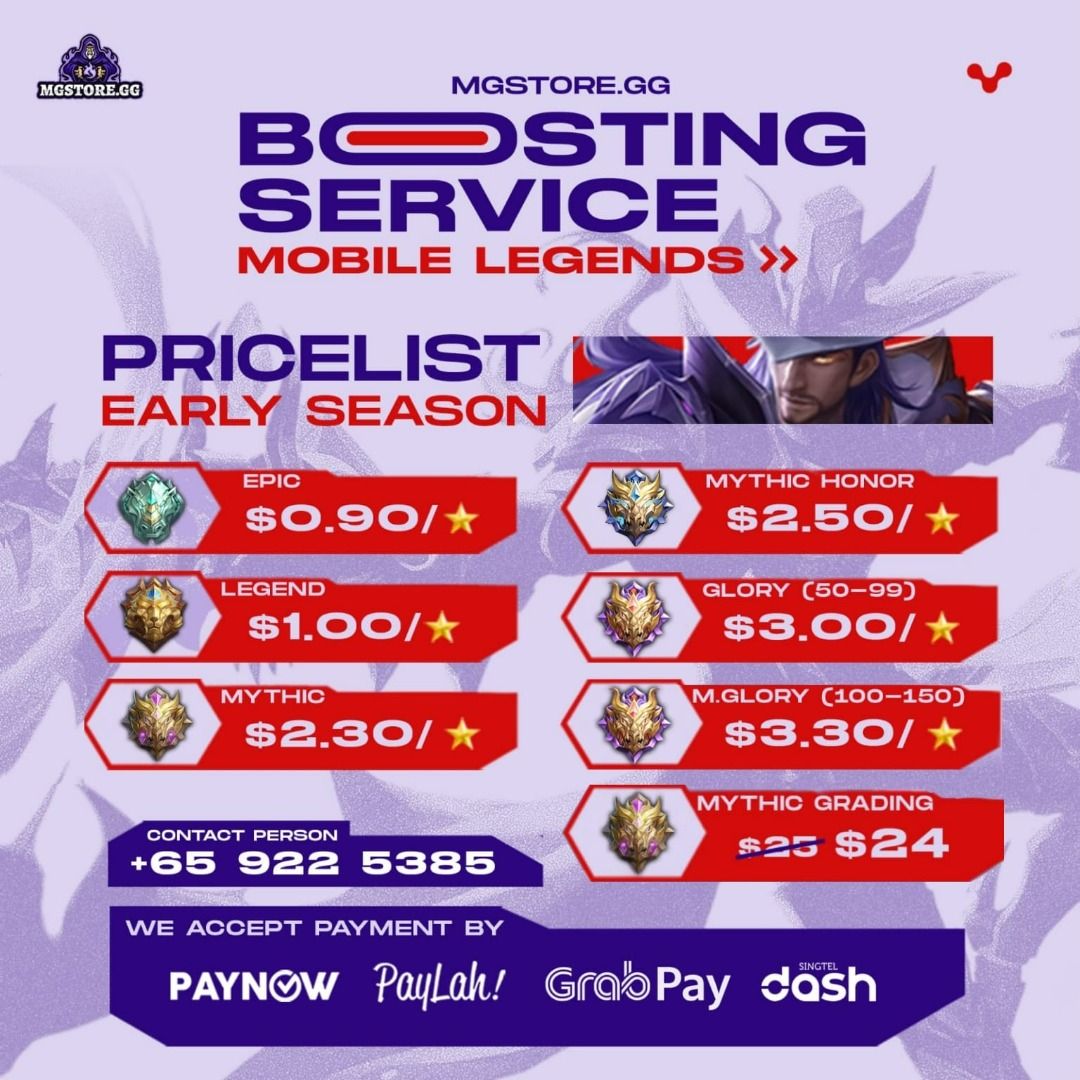 Joki MLBB / Boosting Mobile Legends, Video Gaming, Gaming Accessories ...