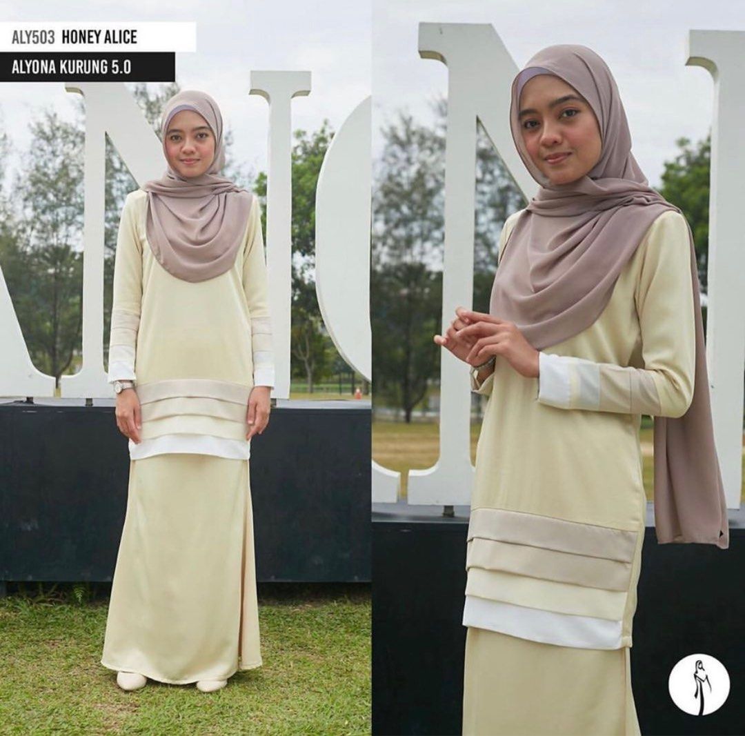 Jubahsouq Alyona Kurung Vol5 - Honey Alice, Women's Fashion, Muslimah ...