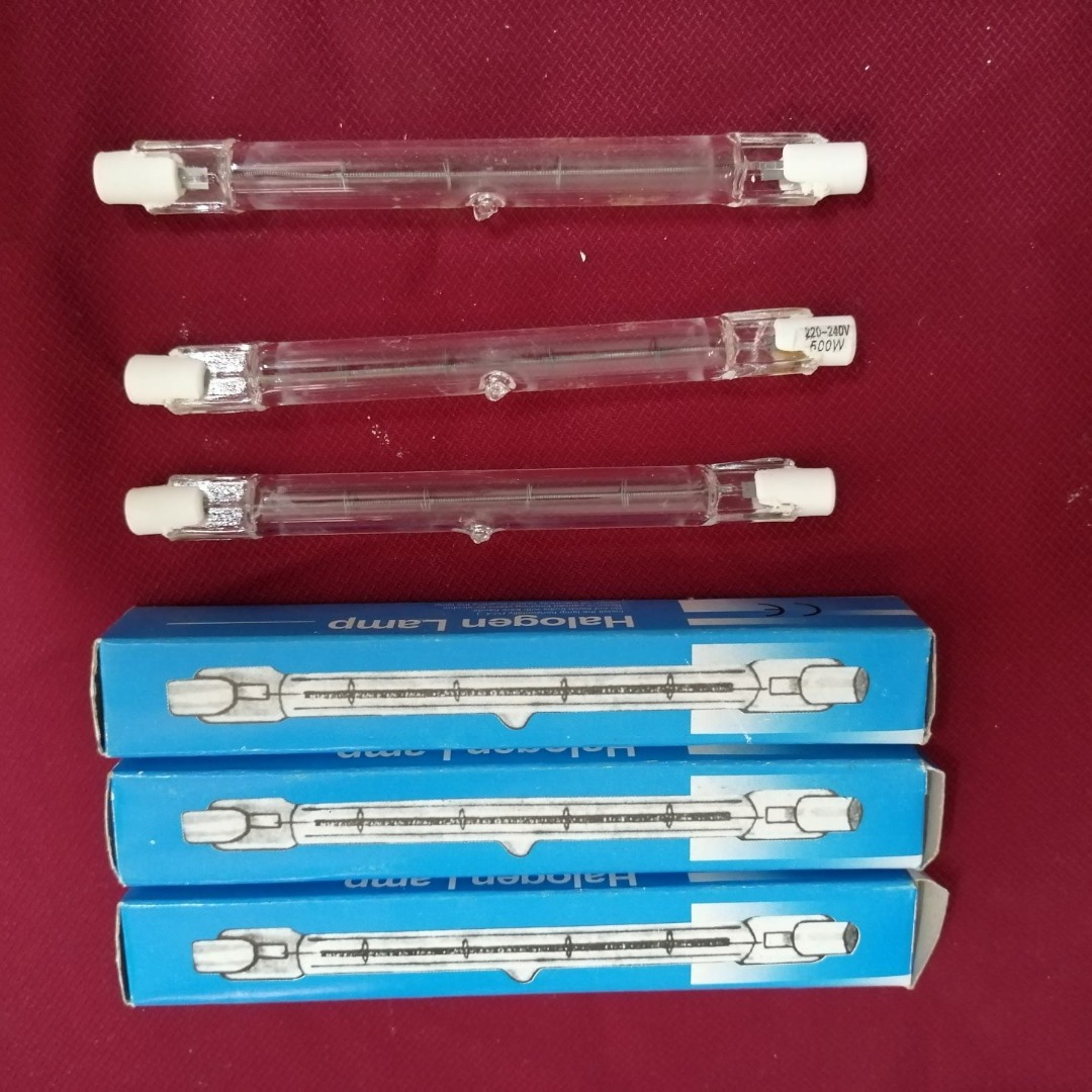 [NEW] Halogen Lamp Tube 500W 220-240V RM 10.00 each, Furniture & Home ...