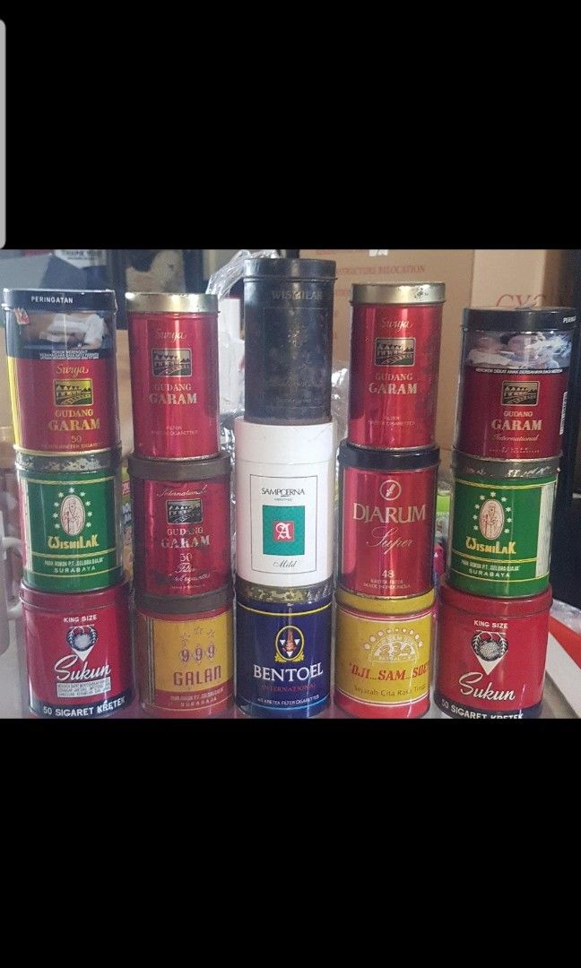 Kaleng Rokok Kosong Jadul Vintage, Everything Else on Carousell