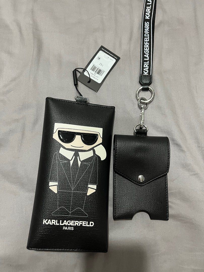 Karl Lagerfeld Card Holder With Pounc, Women's Fashion, Bags & Wallets ...