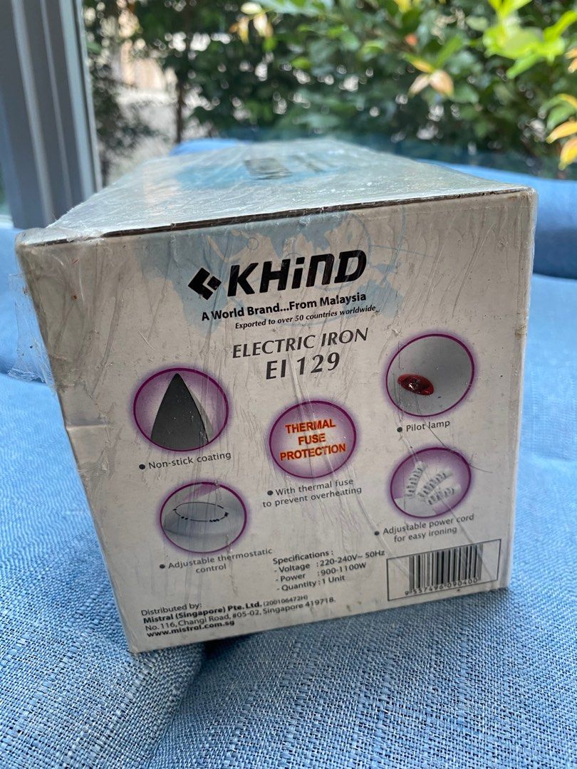 KHinD electric iron, TV & Home Appliances, Irons & Steamers on Carousell