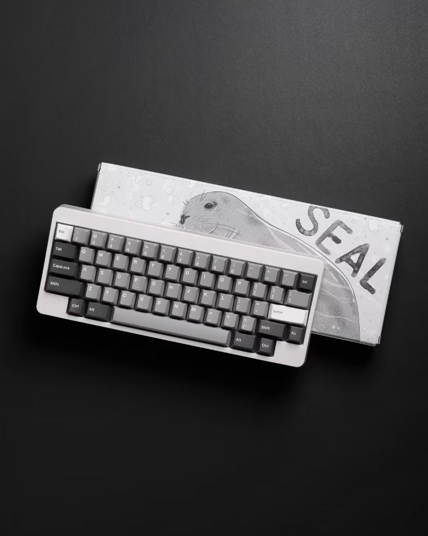 Kinetic Labs Seal PBT Keycaps V2 | Double-shot PBT | Grey Keycaps ...