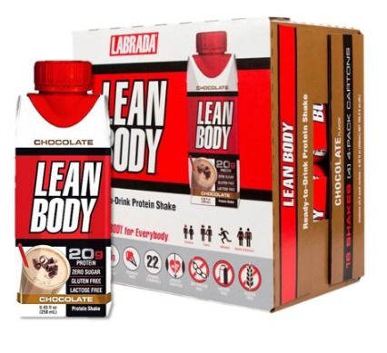 Labrada Lean Body Protein Shake 250ml x 16 bottles, Health & Nutrition ...